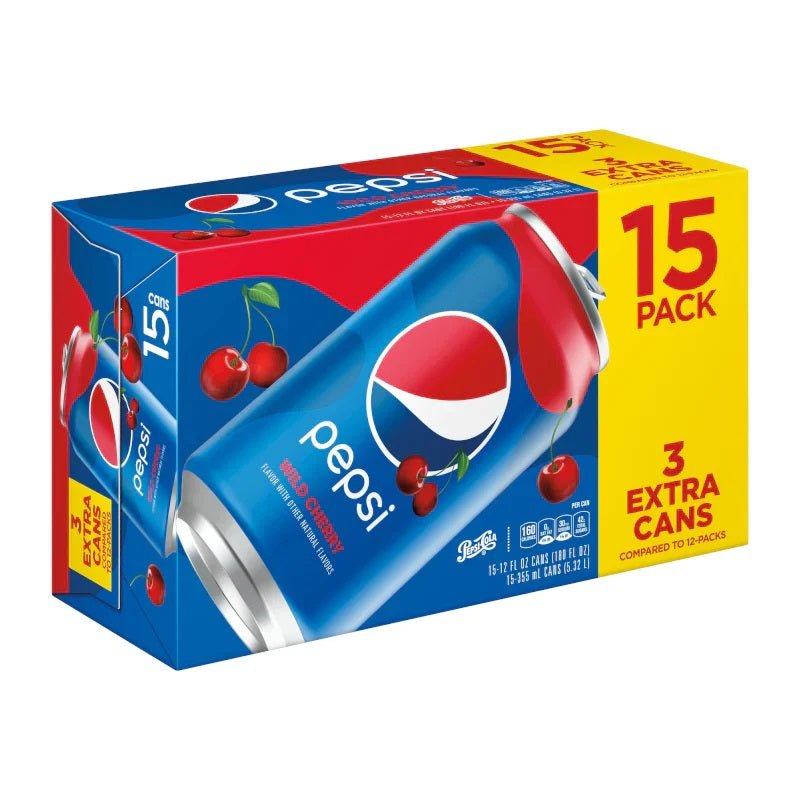 Case of Pepsi Wild Cherry 15 Pack – Candy Cave