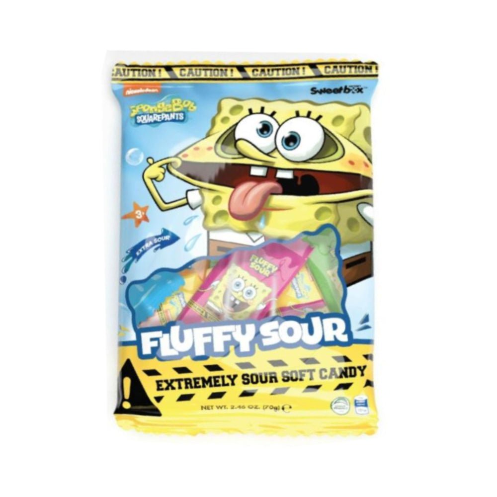 Spongebob Squarepants Fluffy Sour Candy 70g – Candy Cave